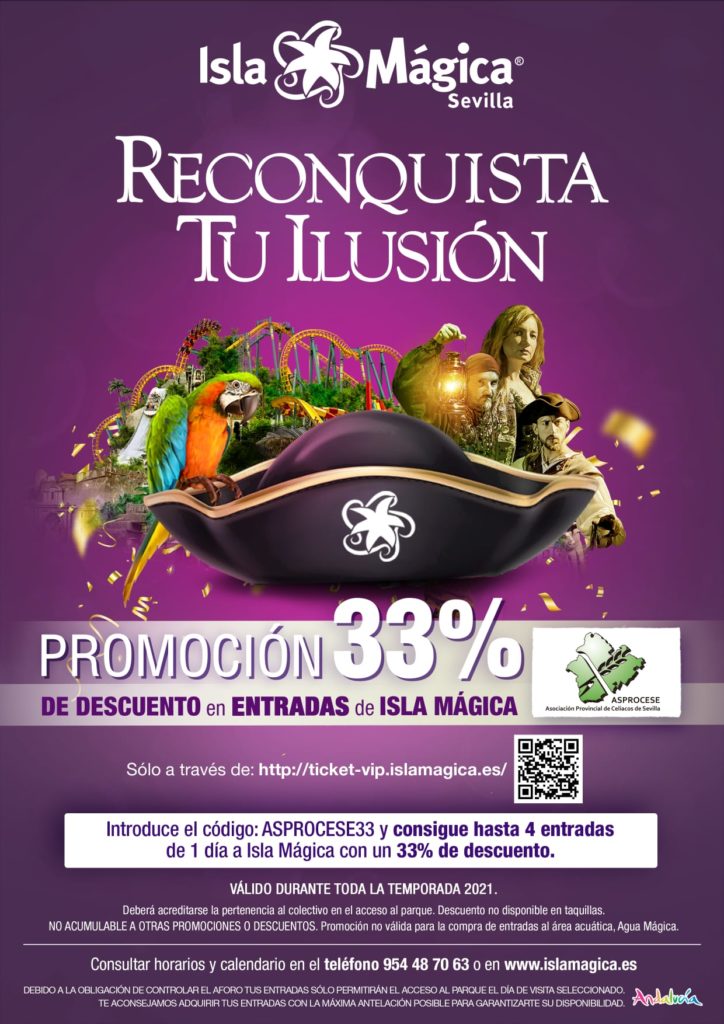 PROMOCIÓN ISLA MAGICA- TEMPORADA 2021 - CeliacosSevilla